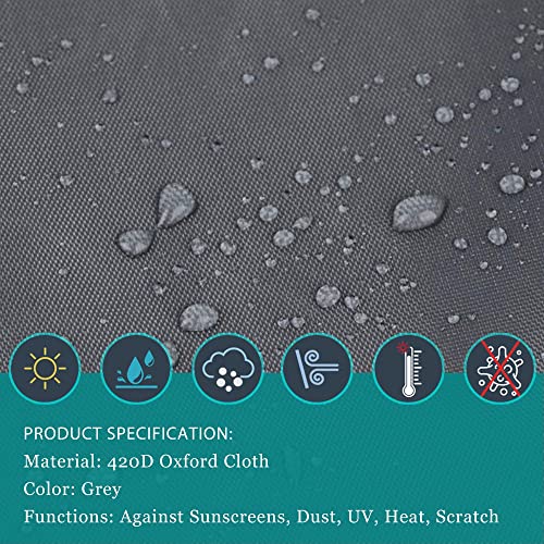 WES Caddy Cover, Suitable for Dolphin Robotic Pool Cleaner Caddy, Grey Thick Classic Caddy Cover, Sunscreen, Waterproof, dustproof, and Breathable Protective Cover