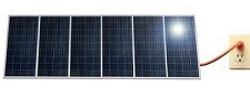 1.5KW PluggedSolar with 1500Watt Crystalline Solar Panels and Micro Grid Tie Inverter, Plug into Wall, 120V or 240V AC Outlet, Utility Approved