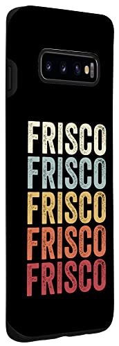 Galaxy S10 Frisco Texas Frisco TX Retro Vintage Text Case