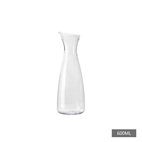 Carafes Pitchers With Lid,Clear Plastic Water Pitcher Or Beverage Drink Dispenser Jug For Cold Brew,Juice,Iced Tea, Coffee,Mimosa Bar(20 oz)