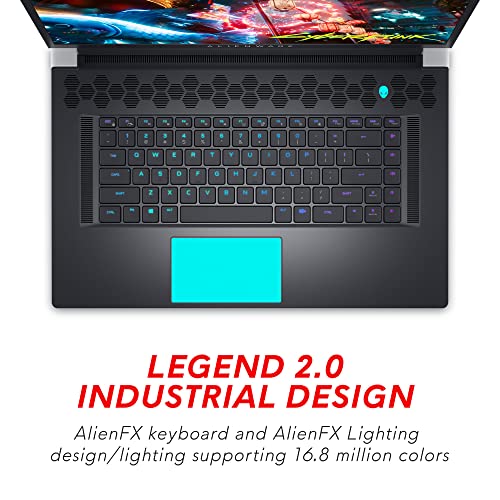 Alienware x17 R1, 17.3 inch FHD 360Hz Non-Touch Gaming Laptop - Intel Core i7-11800H, 32GB DDR4 RAM, 1TB SSD, NVIDIA GeForce RTX 3080 16GB GDDR6, Windows 10 Home - Lunar Light