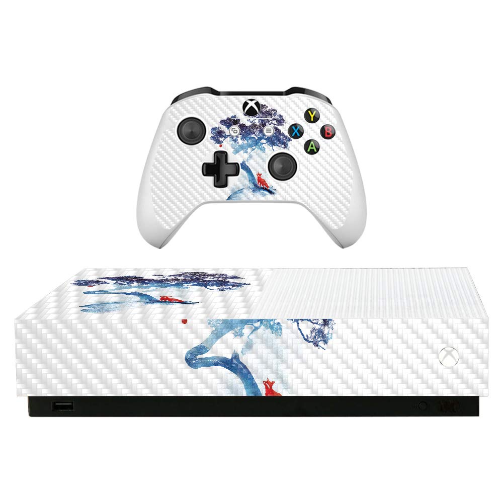 MightySkins Carbon Fiber Skin for Microsoft Xbox One S All-Digital Edition - Last Apple Tree | ProtectiveTextured Carbon Fiber Finish | Easy to Apply, Remove, and Change Styles | Made in The USA