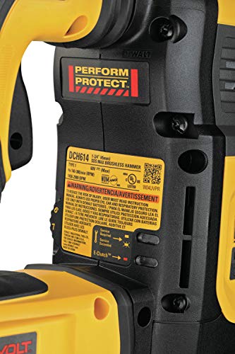 DEWALT FLEXVOLT 60V MAX* Rotary Hammer Drill, SDS Max, Brushless Combination, 1-3/4-Inch, Tool Only (DCH614B)