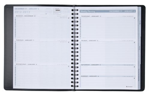 AT-A-GLANCE The Action Planner Recycled Weekly Appointment Book, 8 1/2 x 11 Inches, Black, 2013 (70-EP01-05)