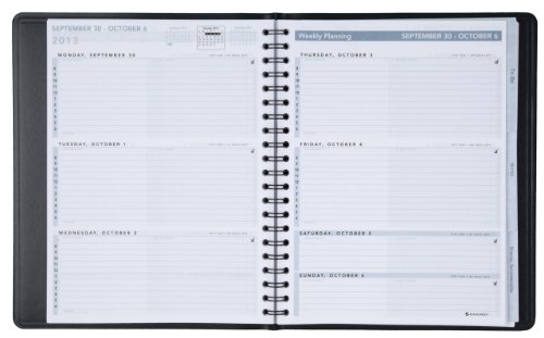 AT-A-GLANCE The Action Planner Recycled Weekly Appointment Book, 8 1/2 x 11 Inches, Black, 2013 (70-EP01-05)