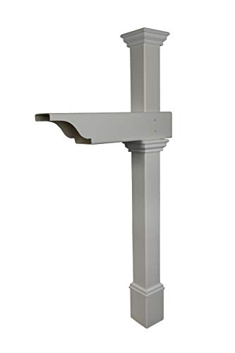 Zippity Outdoor Products ZP19013 Classica Mailbox Post, White