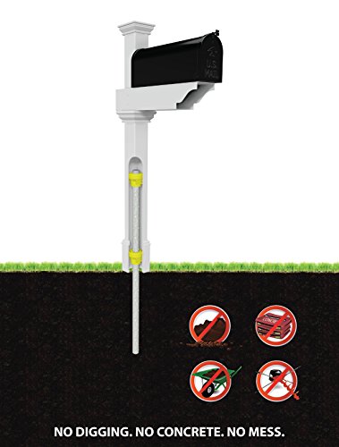 Zippity Outdoor Products ZP19013 Classica Mailbox Post, White