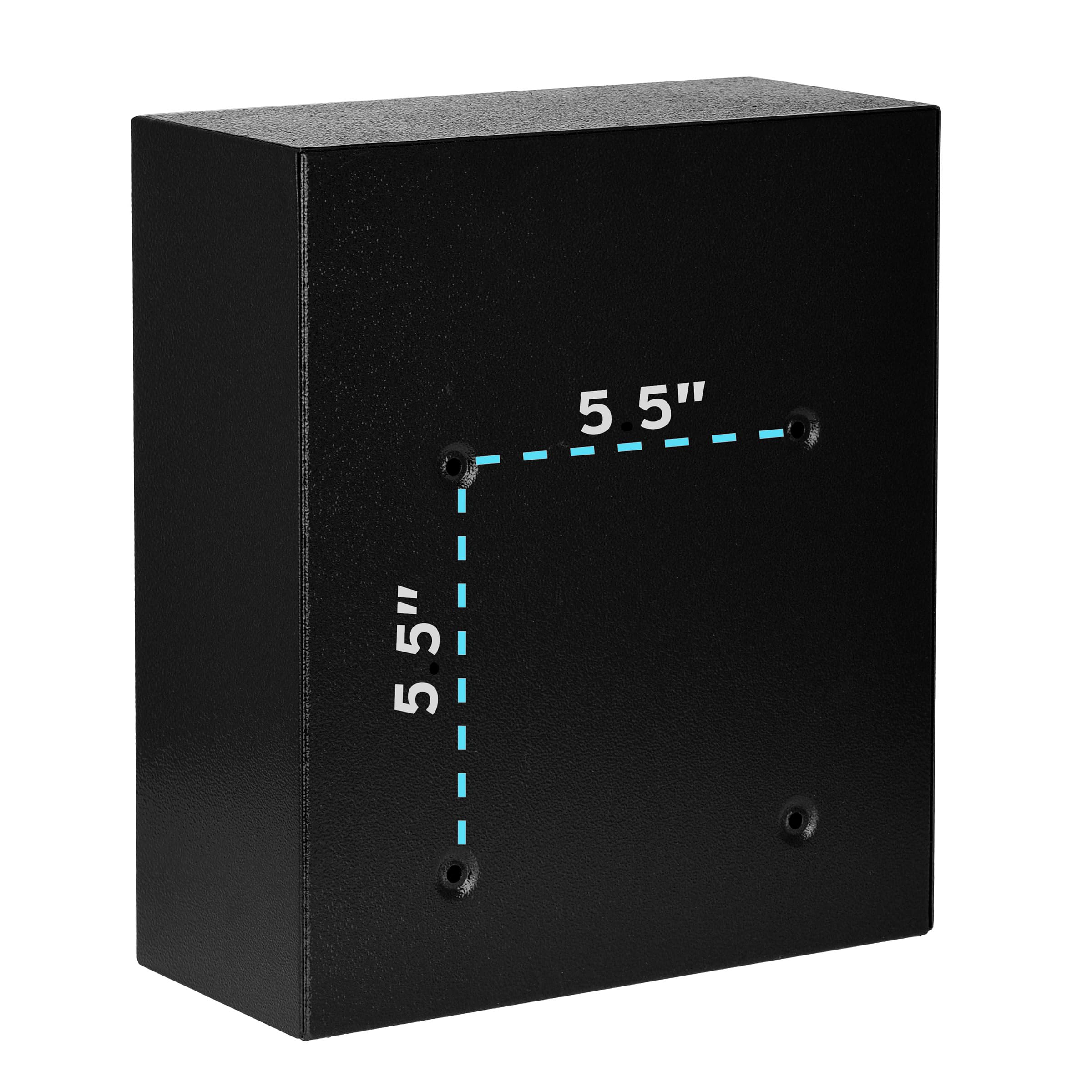 AdirOffice Wall Mount Mailbox - Mailbox with Lock and Keys- Durable Wall Mounted Locking Mailbox and Cash Drop Box for House, Apartments and Bussiness After Hours Deposits