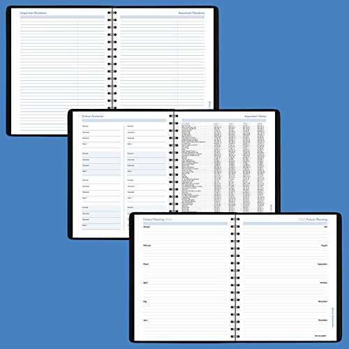 2021 Daily Appointment Book & Planner by AT-A-GLANCE, 6-1/2" x 8-3/4", Medium, The Action Planner, Black (70EP0305)