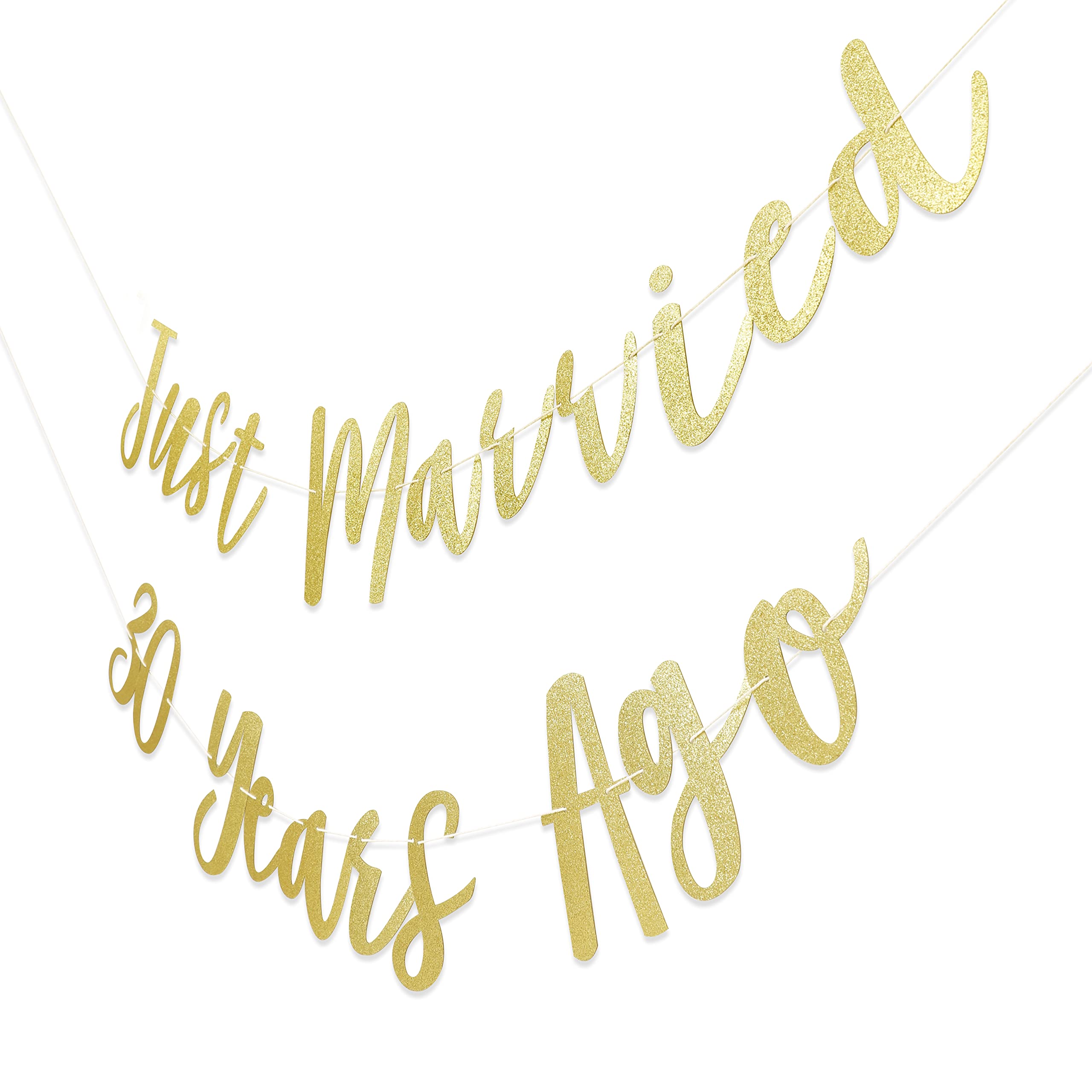 Just Married 30 Years Ago Banner- Wedding Anniversary Banner, We Still Do, Wedding Anniversary Party Decorations, The Choice For 30th Wedding Anniversary