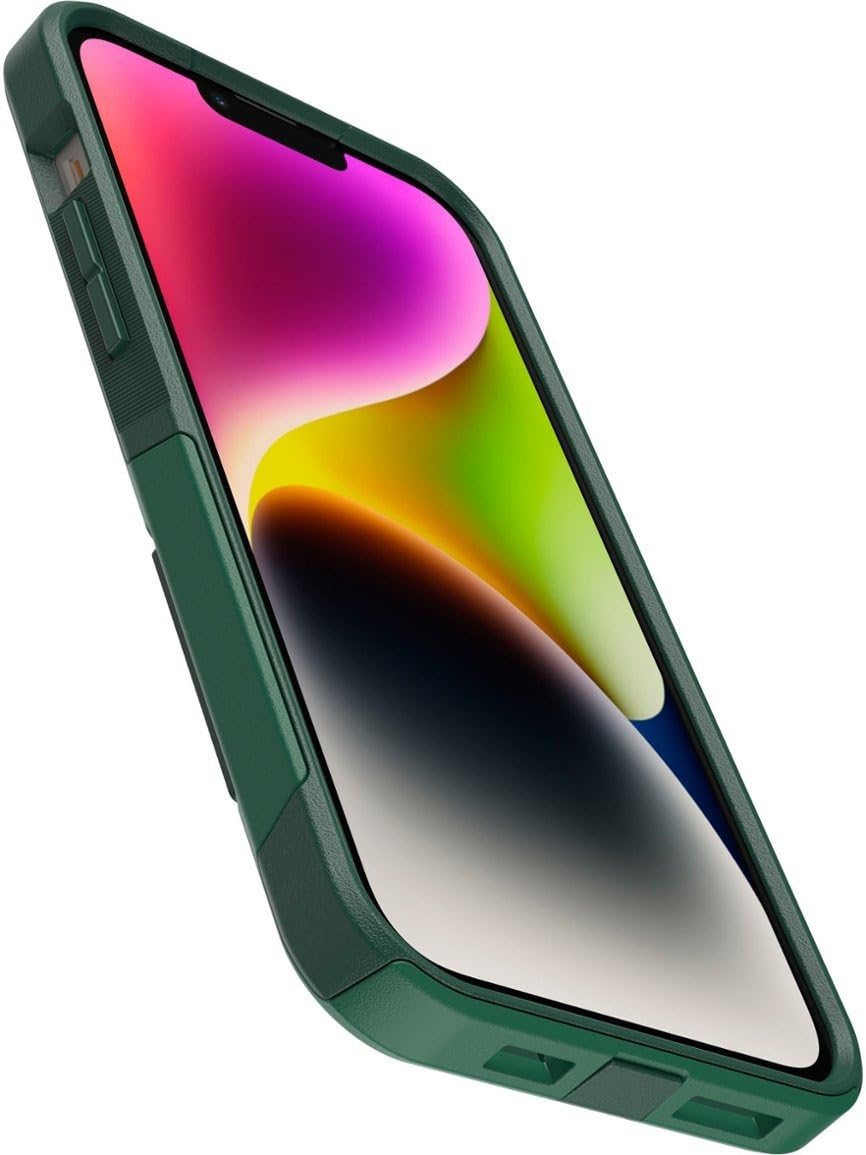 OtterBox iPhone 14 Plus Commuter Series Case - Trees Company (Green), Slim & Tough, Pocket-Friendly, with Port Protection