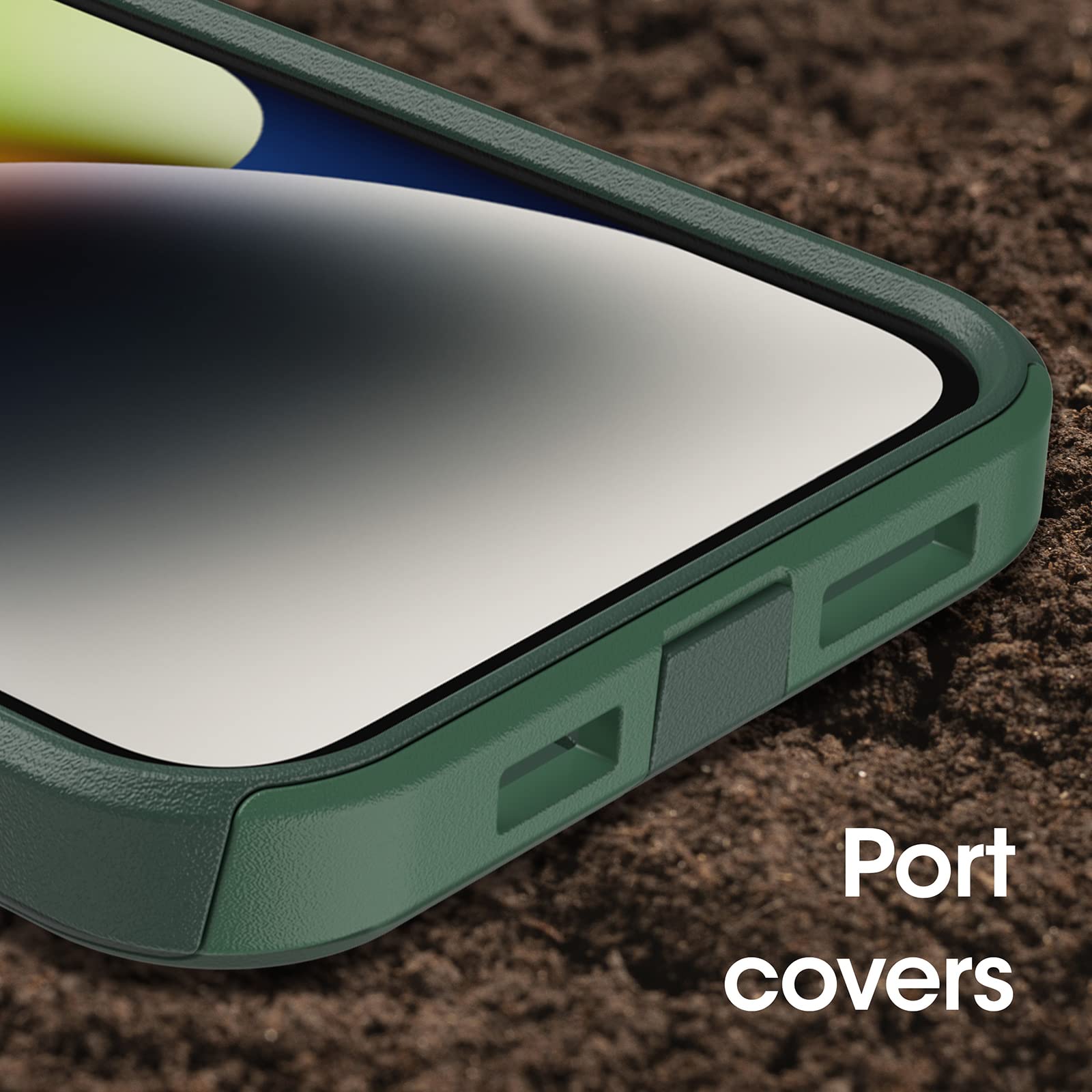 OtterBox iPhone 14 Plus Commuter Series Case - Trees Company (Green), Slim & Tough, Pocket-Friendly, with Port Protection