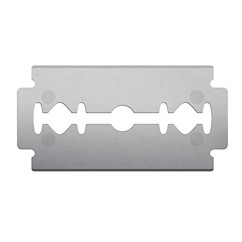 Double Edge Safety Razor Blades, Swedish Steel, 50 Count, by VIKINGS BLADE, Platinum Coated Replacement Razor Blade & Refills, Eco Friendly, Smooth, Close, Clean Shaving Blades, Mild & Gentle on Skin
