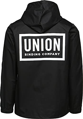 Union Hooded Coaches Jacket Mens Sz S Black