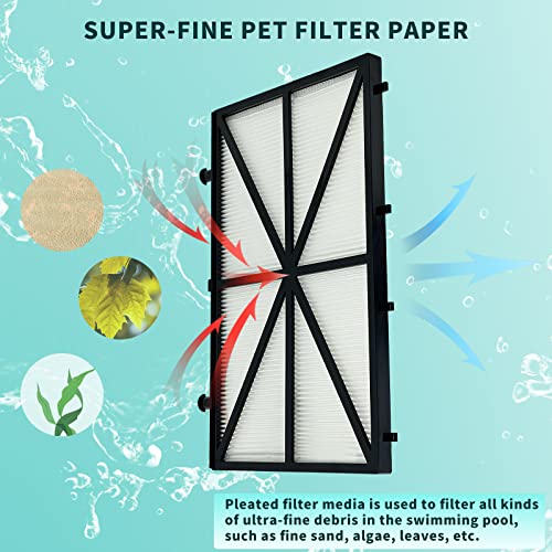 MKHFUW 9991432-R4 Robotic Pool Filter - Spring Filter Cartridges Compatible for Dolphin M500, Robotic Pool Cleaner Filters, M400, M500, M200 Robotic Pool Cleaners, Part Number 9991432-R4, 4 Pack