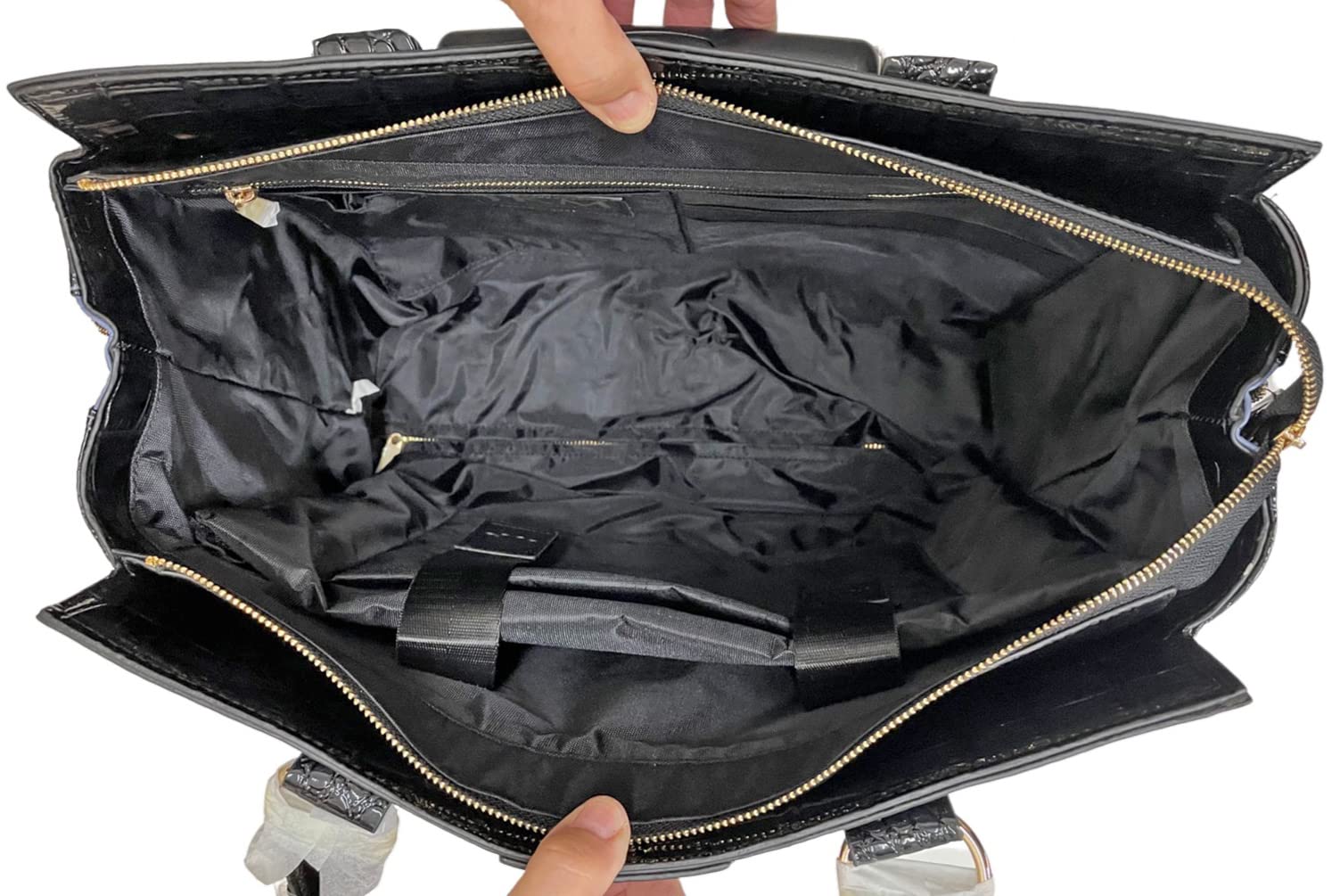 JKM Rolling Laptop Bag Women - The Contessa Purple Rolling Work Bag, Rolling Briefcase for Women
