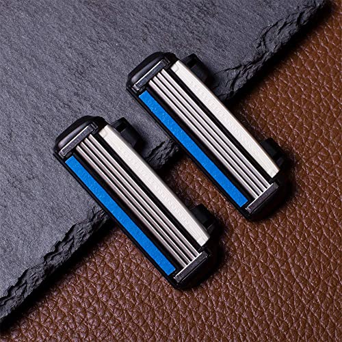 HeadBlade Men's HB4 Refill Shaving Razor Blades 4 Count (Pack of 1)