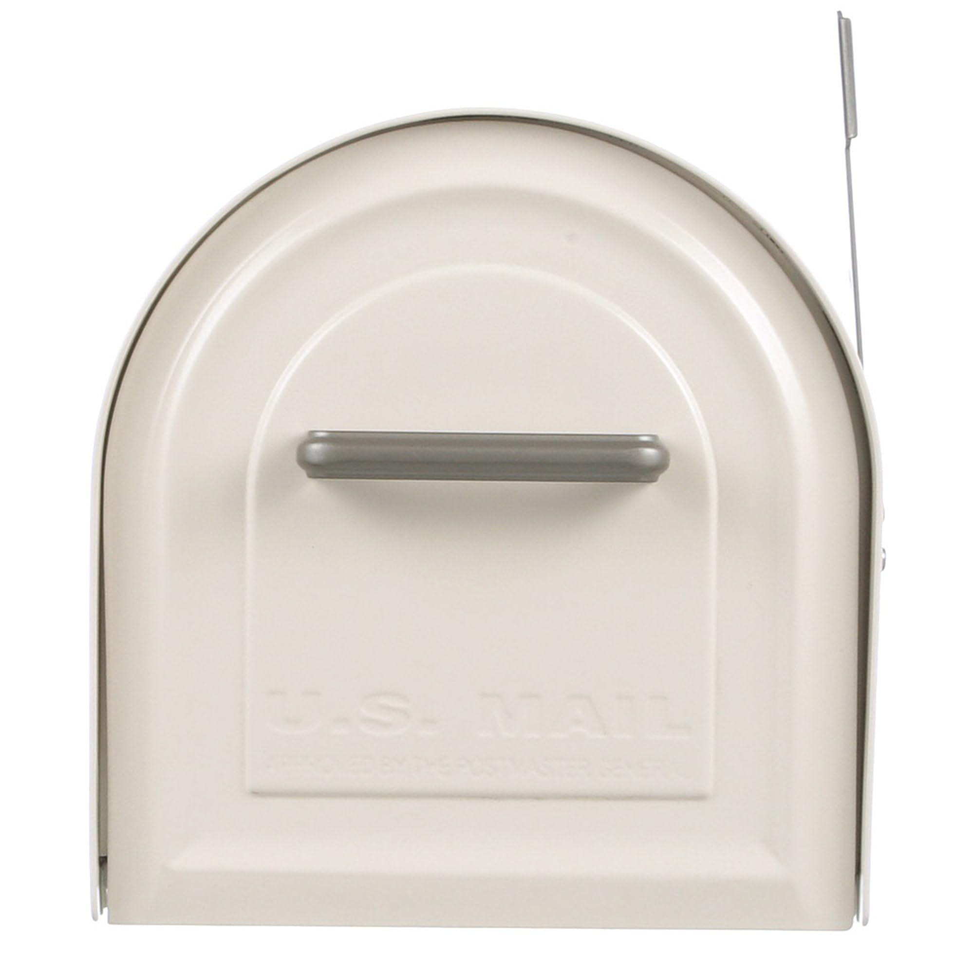 Architectural Mailboxes Reliant Galvanized Steel, Locking, Post Mount Mailbox, Compatibility Code C, MB981WAM, White, Large Capacity