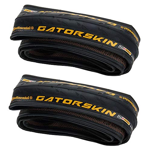 Continental GatorSkin DuraSkin Tire, 2-Count (Folding, 700 x 25mm), Black