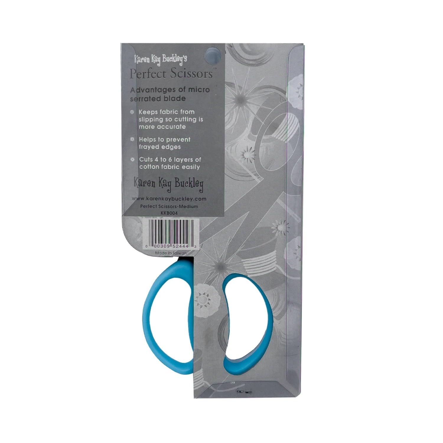 Karen Kay Buckley Perfect 6" | Metal-Blue | Pack of 1 Scissors
