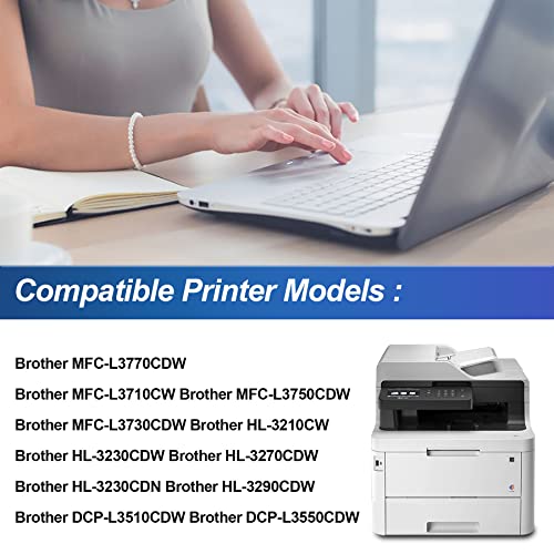 TN227 Compatible TN227BK TN227C TN227M TN227Y High Yield Toner Cartridge Replacement for Brother MFC-L3770CDW Printer Toner (2BK+1C+1Y+1M).