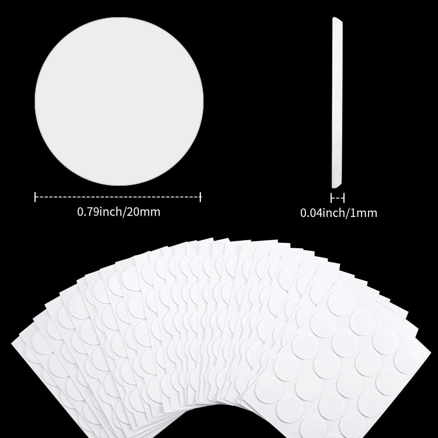 500 Pieces Candle Wick Stickers Wax Stickers Candle Wick Glue Heatproof Glue Adhere Steady in Hot Wax Double-Sided Stickers for Candle Making