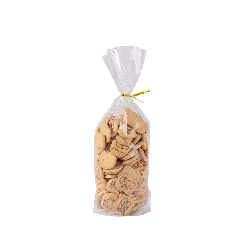 Onwon Clear Open-End Flat Cello Cellophane Treat Bag 8x10 inch(1.2mil) Gift Basket Supplies - Pack of 100