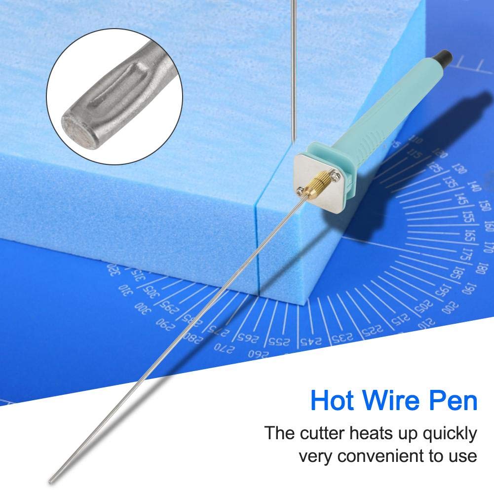 Foam Cutter,Electric Polystyrene Cutting Machine Pen Kit Tool Hand Held Engraver for Cut Materials such as Styrofoam(20cm(12v 2A ))