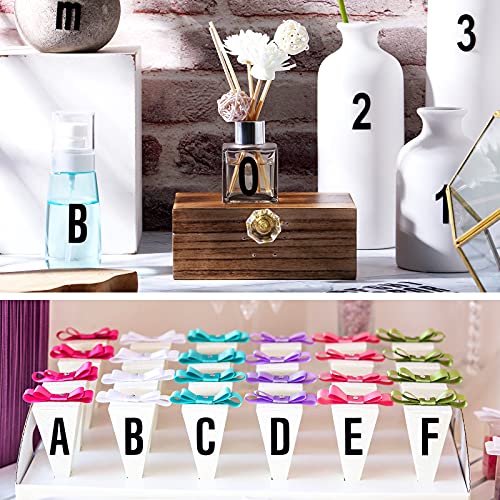 8 Sheets Self Adhesive Vinyl Letters Numbers Kit, Mailbox Numbers Sticker for Mailbox, Signs, Window, Door, Cars, Trucks, Home, Business(2 Inch,Black)