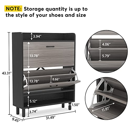 LITTLE TREE Entryway Shoe Storage Cabinet