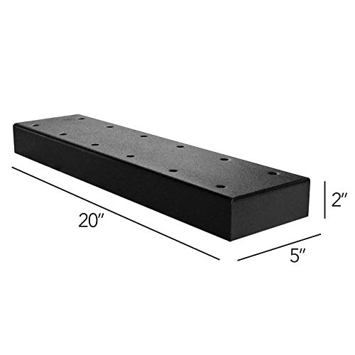 Mail Boss 7144 Box Spreader Bar for Two-Mailbox Applications, 2, Black