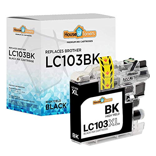 HouseofToners Compatible Ink Cartridge Replacement for Brother LC103BK (1 Black)