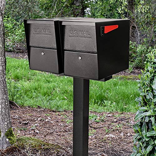 Mail Boss 7144 Box Spreader Bar for Two-Mailbox Applications, 2, Black