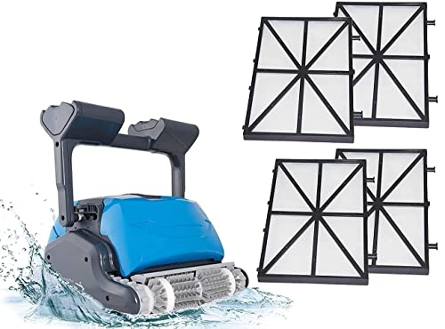 Fiitzn Spring Filter Cartridges Compatible with Dolphin M500, M200, M400, Wave 90, ve 65, Oasis Z5, Sigma, C3,C4,Nautilus CC Plus Robotic Pool Cleaners, Part Number: 9991433-R4（4 Pack）
