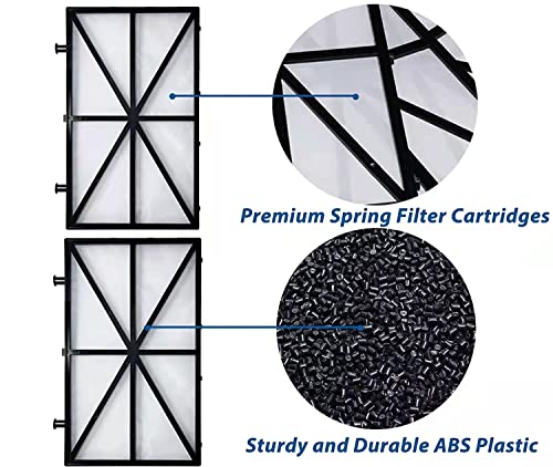 Fiitzn Spring Filter Cartridges Compatible with Dolphin M500, M200, M400, Wave 90, ve 65, Oasis Z5, Sigma, C3,C4,Nautilus CC Plus Robotic Pool Cleaners, Part Number: 9991433-R4（4 Pack）