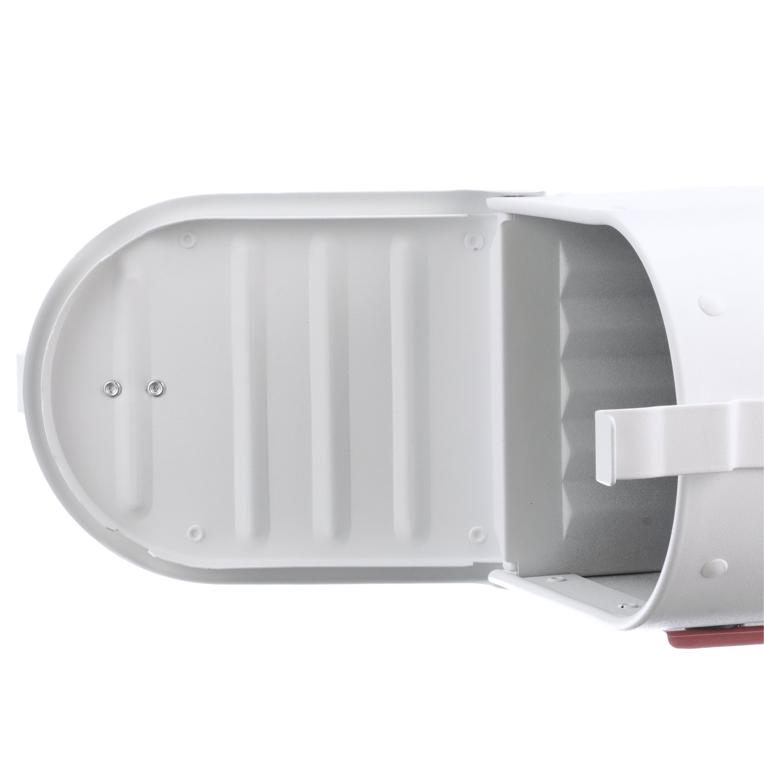 Architectural Mailboxes Admiral Aluminum Post Mount Mailbox, Compatibility Code A, ADM11WAM, Textured White, Medium Capacity