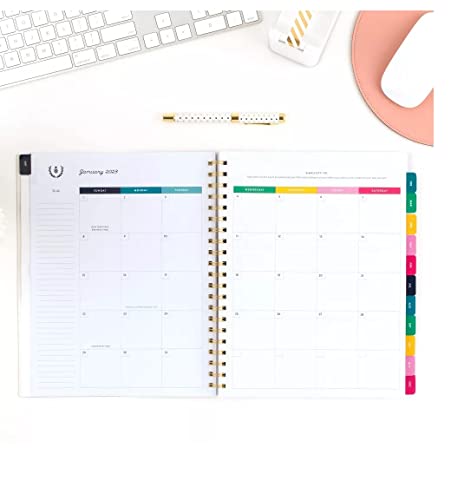 At-A-Glance Emily Ley 2023 Planner Weekly/Monthly 11"x8.375" Happy Stripe