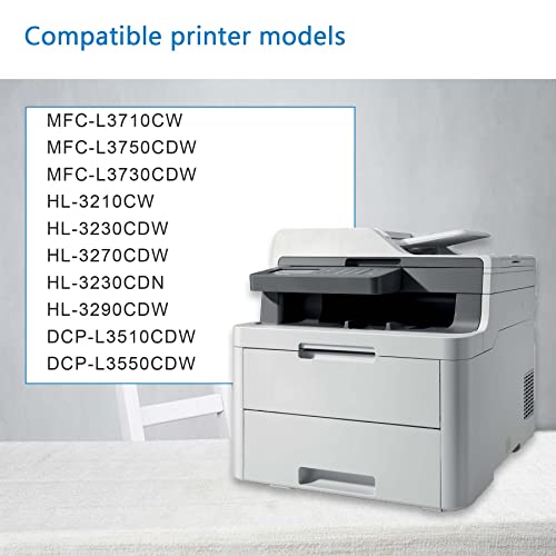[1BK+1C+1M+1Y] DR223CL Compatible DR223CL DR-223CL Drum Unit Replacement for Brother MFC-L3770CDW L3710CW L3750CDW L3730CDW HL-3210CW 3230CDW 3270CDW 3230CDN 3290CDW DCP-L3510CDW L3550CDW Printers