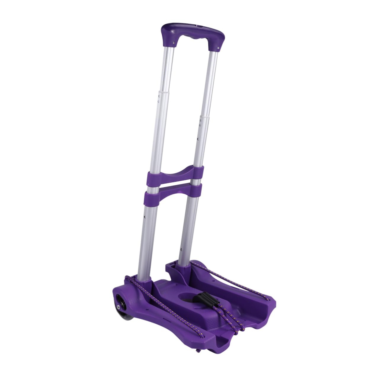 VILLCASE 1PC Folding Luggage cart Aluminum Hand Truck Collapsible Shopping cart Foldable Luggage cart Foldable Trolley cart Lug Trolley Hand Cart Travel Trolley case Aluminum Alloy Purple