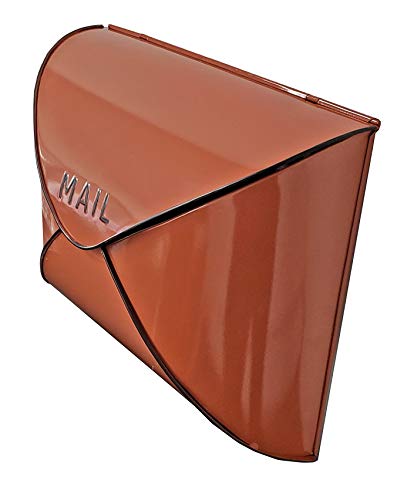 NACH Wall Mount Mailboxes for Outside, 12.5 x 5 x 10 inch Terracotta Wall Mailboxes for Outside, Waterproof Mailboxes for Outside - Envelope Mailbox