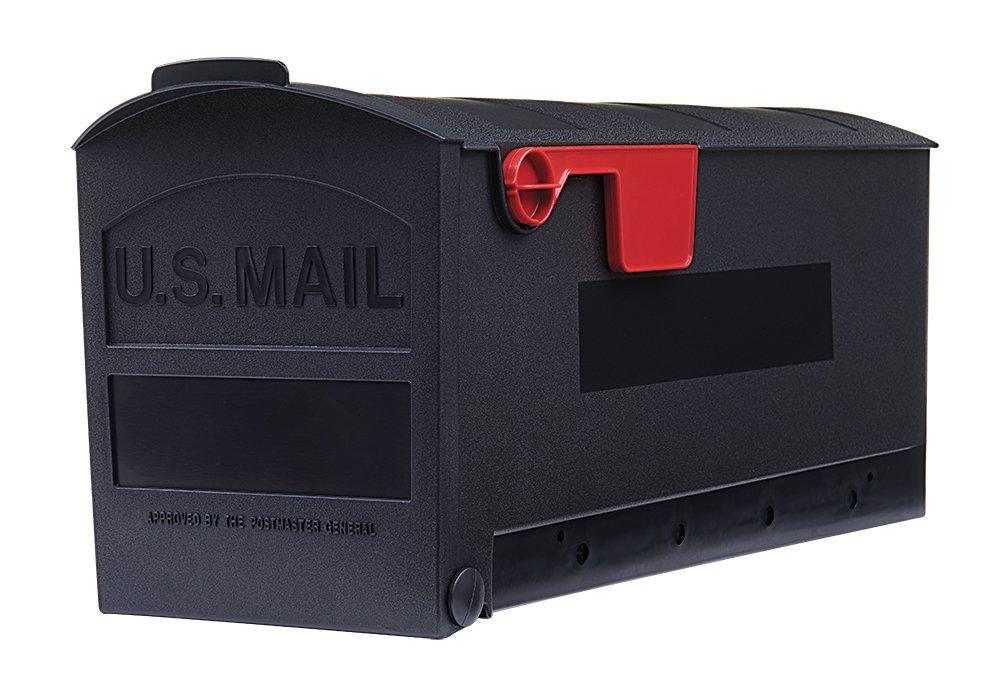 Gibraltar Mailboxes Patriot Rust-Proof Plastic Black, Mailbox Mounting Board, GMB225B