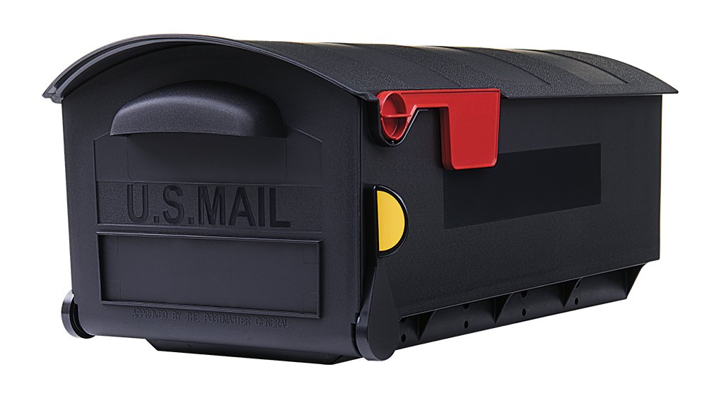 Gibraltar Mailboxes Patriot Rust-Proof Plastic Black, Mailbox Mounting Board, GMB225B
