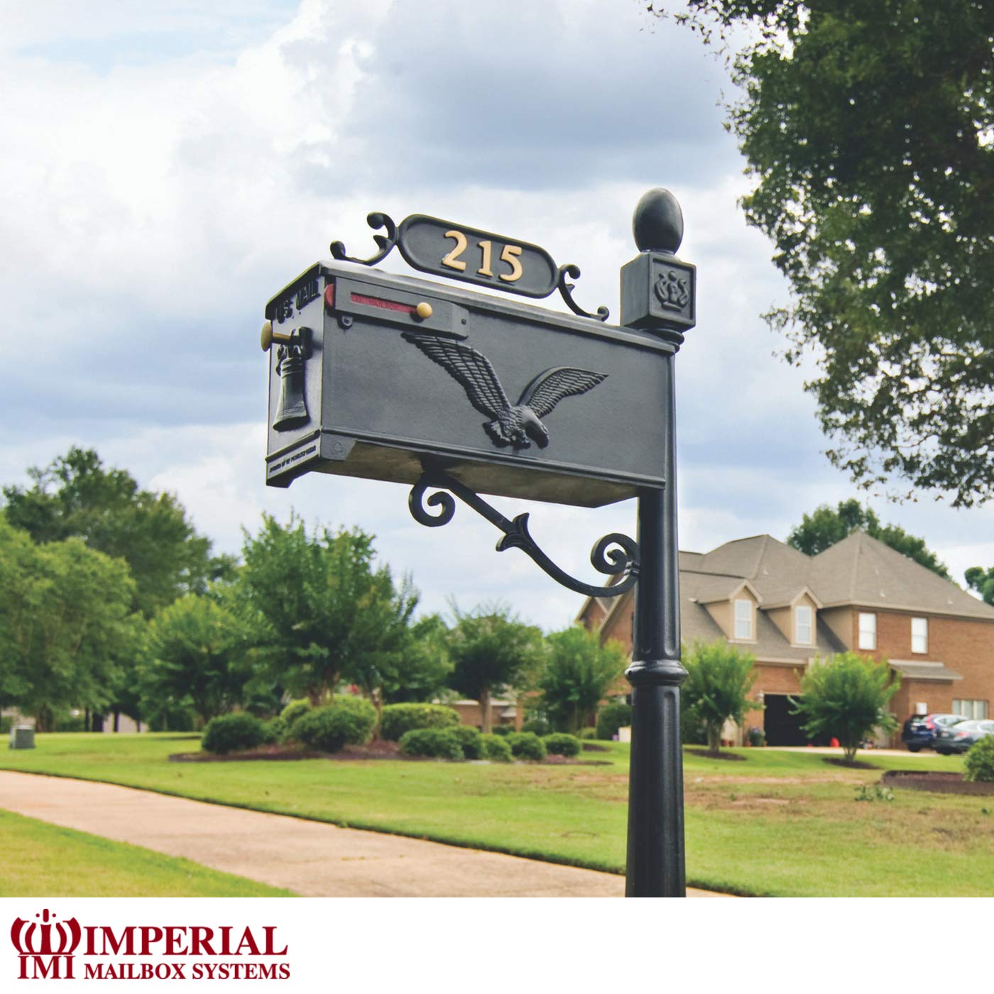 Self-Adhesive 2" Inch Imperial Brass Mailbox Number #2