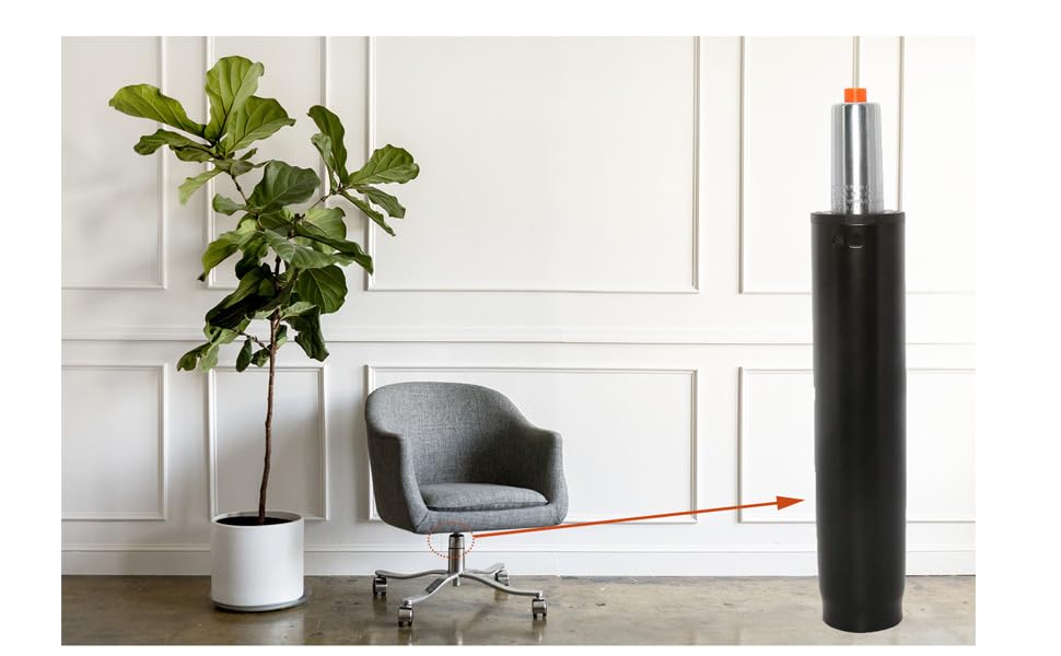 Homend Black Office Chair Gas Lift Cylinder Replacement Universal Size Heavy Duty Gas Cylinder for Chairs