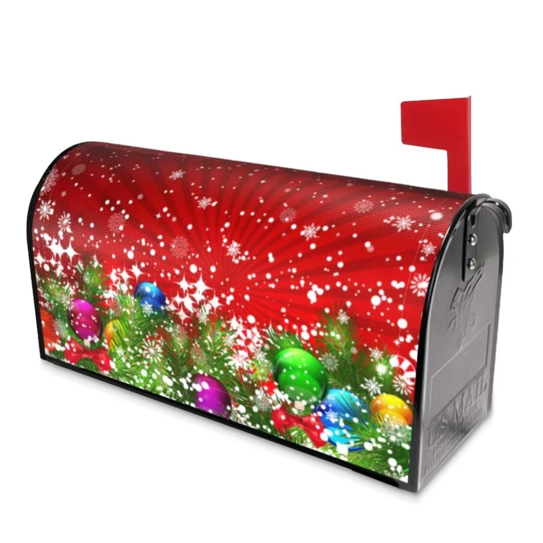 Sunshineyan Welcome Mailbox Cover Magnetic Standard Size 18" X 21", Spring Wreath Buffalo Plaid Mailbox Wraps Post Letter Box Cover Garden Yard Outdoor Decorations