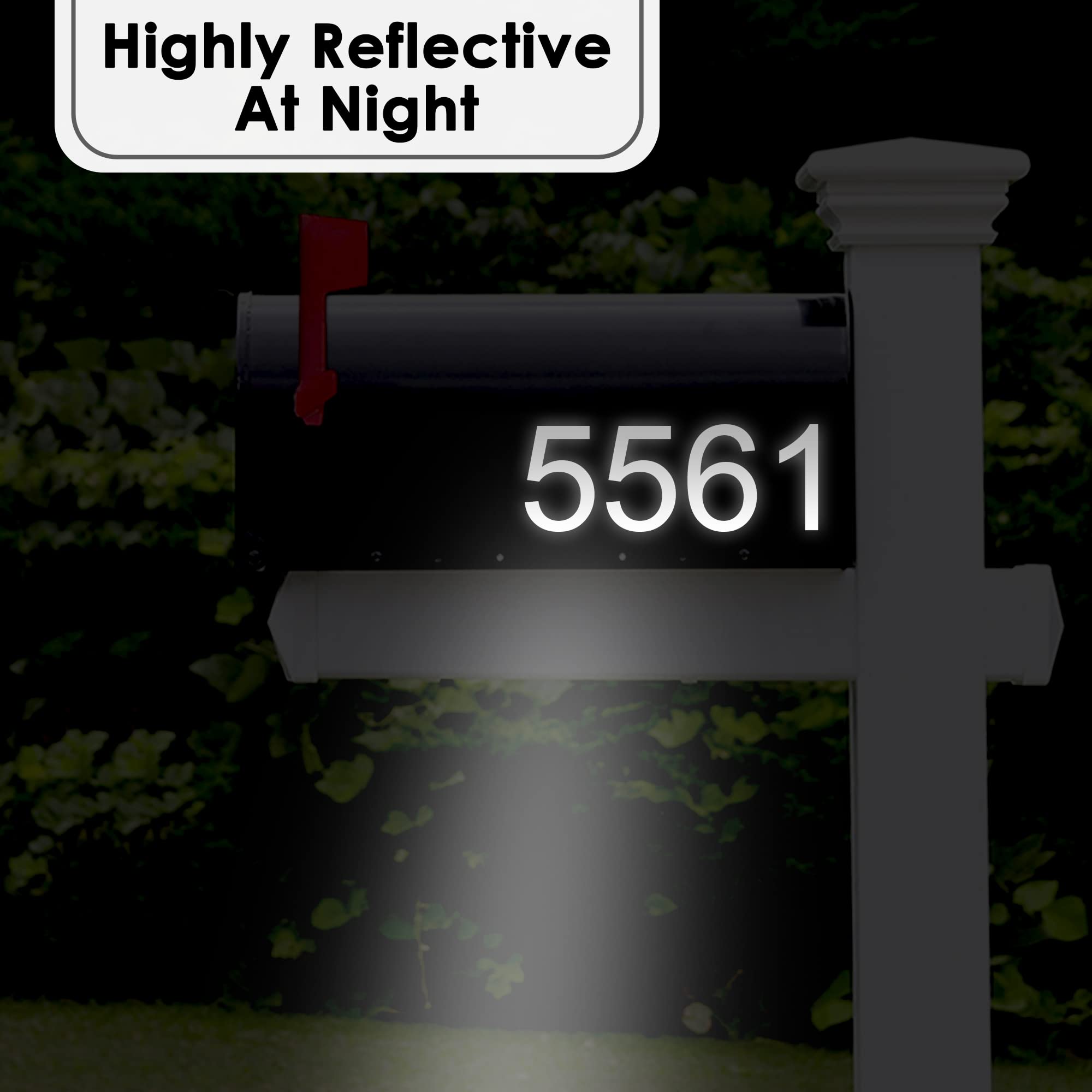 Mailbox Decals Made In USA House Numbers For Mailbox Available In Standard And Reflective Colors 3 4 or 5 inch Mailbox Numbers