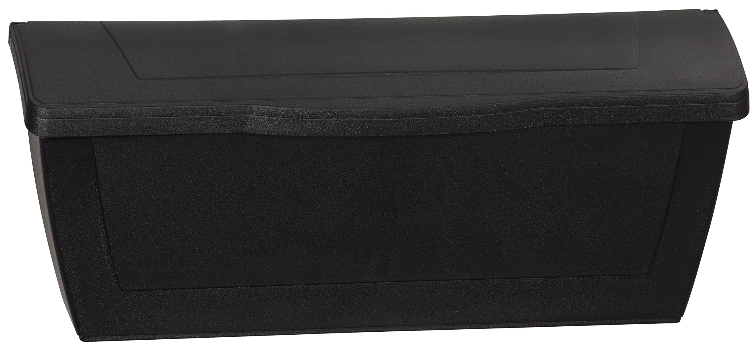 Small Plastic Mailbox for Outside Porch, Easy to Install Wall Mount, Lightweight, Heavy Duty, Rustproof, Maintenance-Free Horizontal Mail Box for House - Made in Canada - 15.5” x 4” x 6.25” (Black)