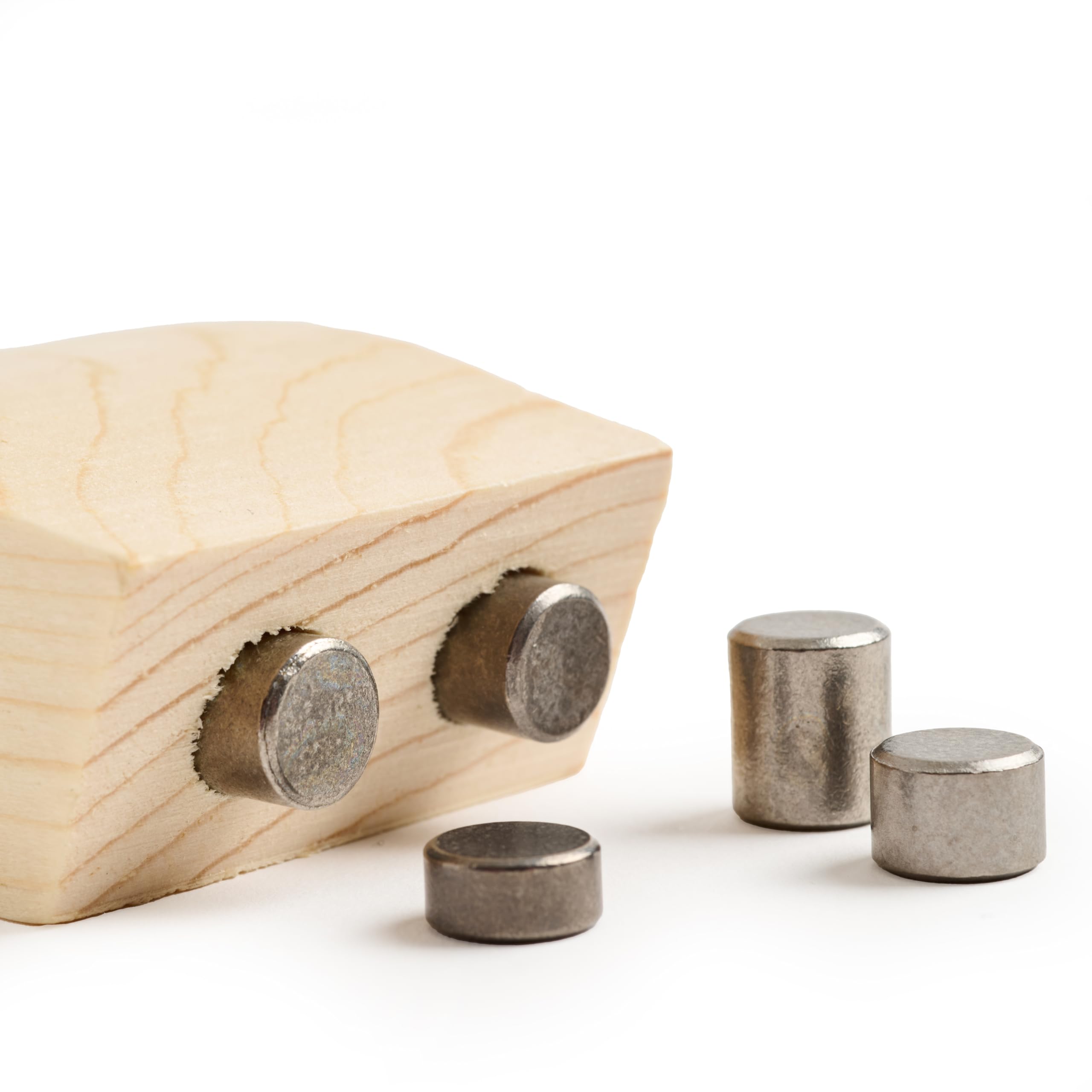 Pinewood Pro Derby Car Weights -Tungsten 2oz Round Cylinder Weights with Free Wheel Spacer and Drill Guide Tool