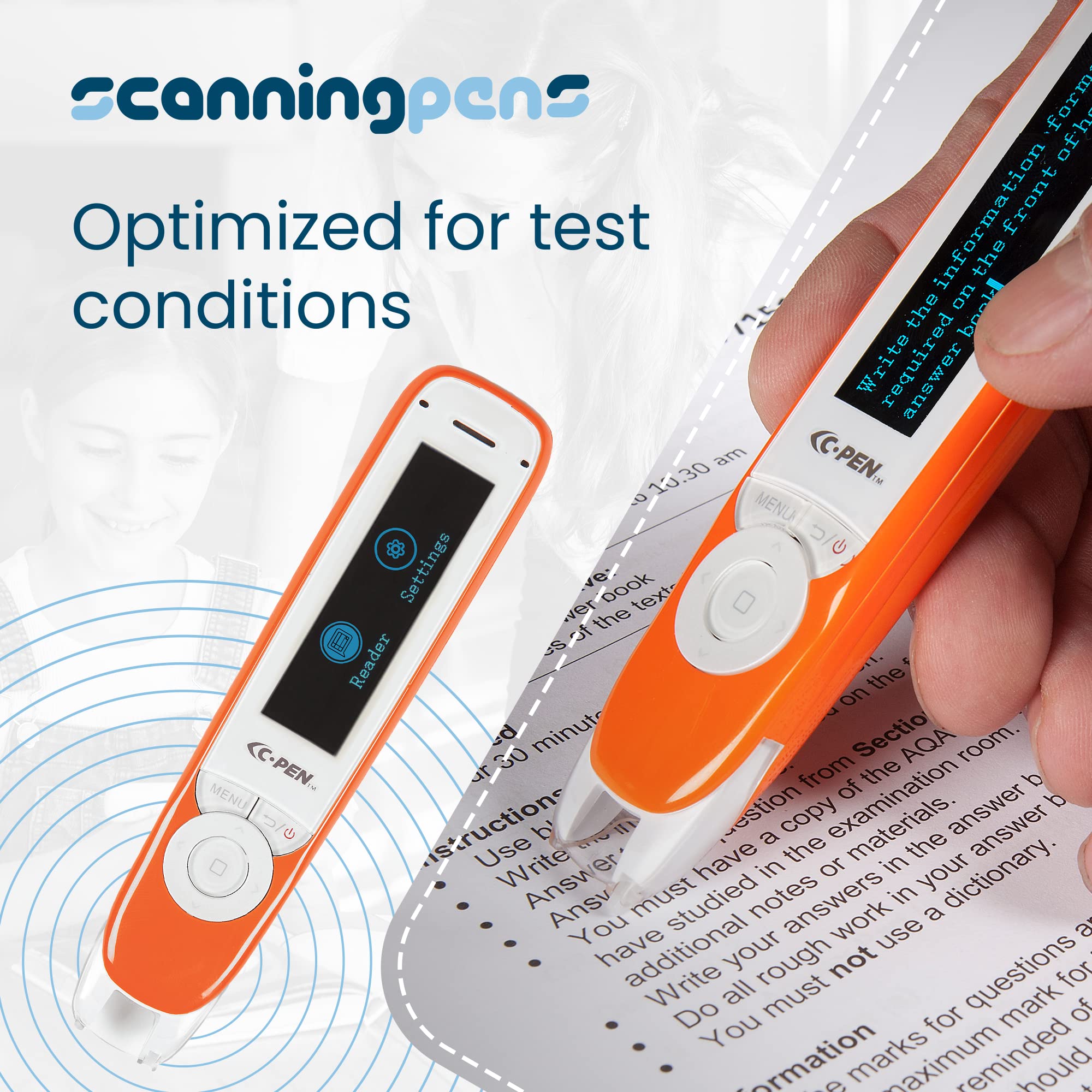 C Pen Text to Speech Exam Reader 2 - OCR Text to Speech Scanning Device for Tests, Reading & Literacy | 10+ Languages | Assistive Tool for Dyslexia & Learning Differences for Tests | Windows & Mac