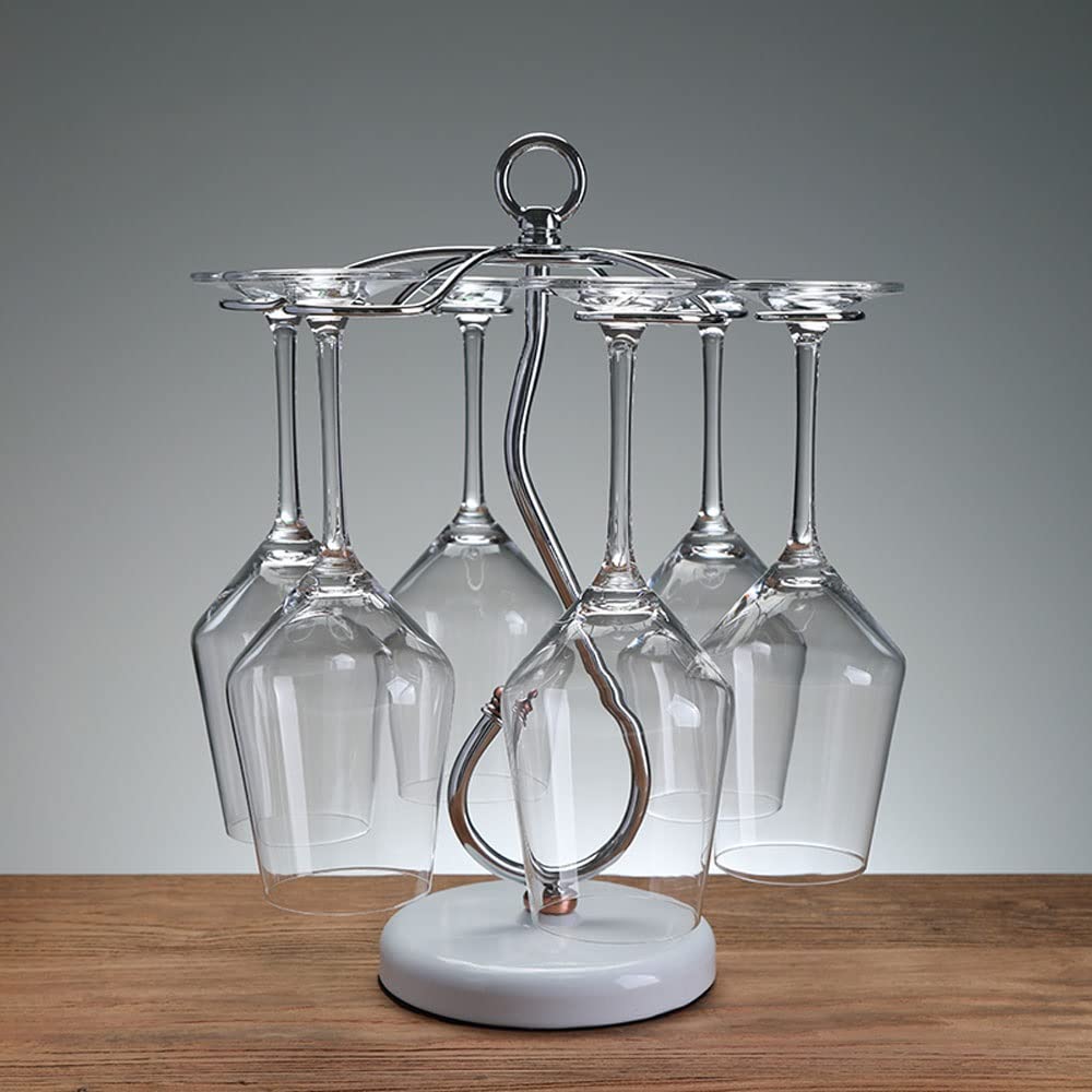 ZYZMH Wine Glass Rack Upside Down High Cup Rack Home Wine Glass Hanging European Wine Glass Rack Cup Rack Ornaments (Color : D, Size : 1 pcs)